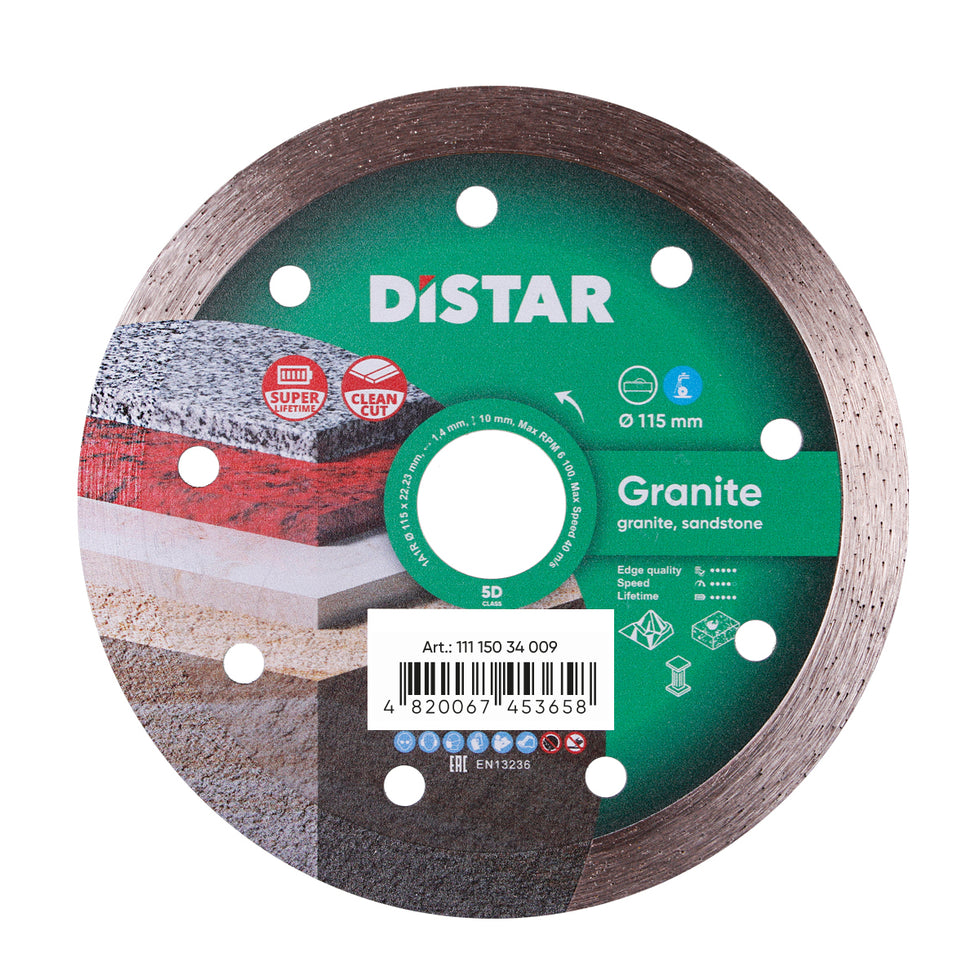 DiStar Granite Diamond Blade - High-Speed Wet Cutting for...